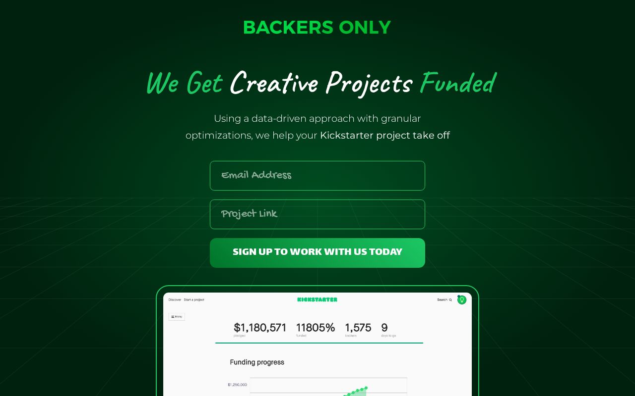 Backers Only - Full Stack Kickstarter Marketing